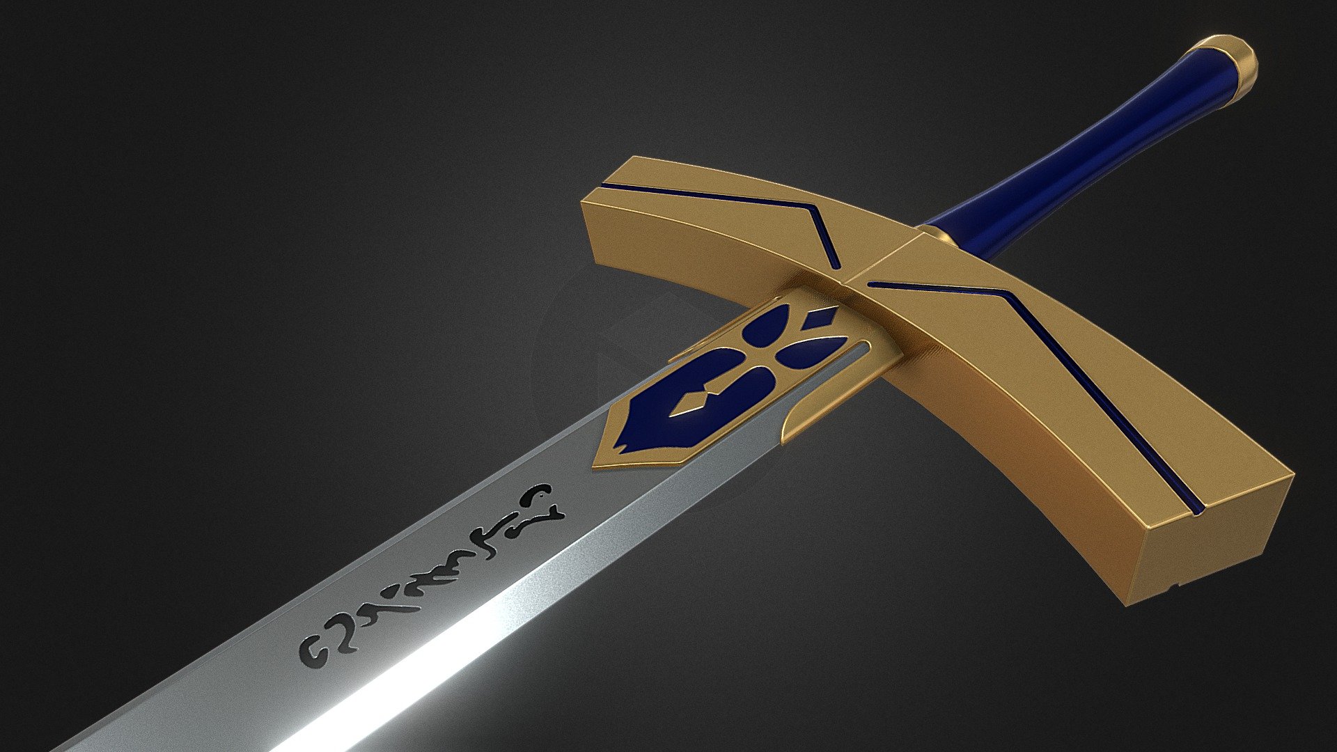 Excalibur (Fate Stay Night) - Download Free 3D model by Insomnia.blend ...