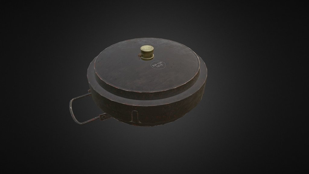 World War 1 Tellermine (anti-tank Landmine) - Download Free 3D model by ...