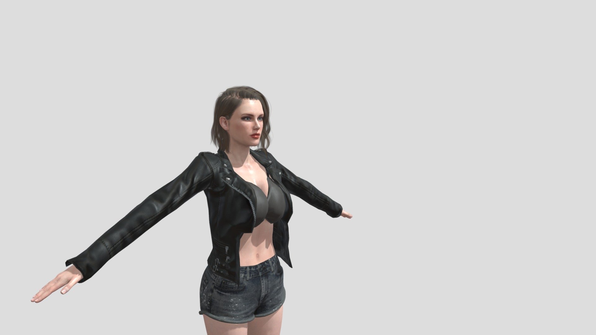 Hight Quality Realistic Girl Character - Download Free 3D model by ...