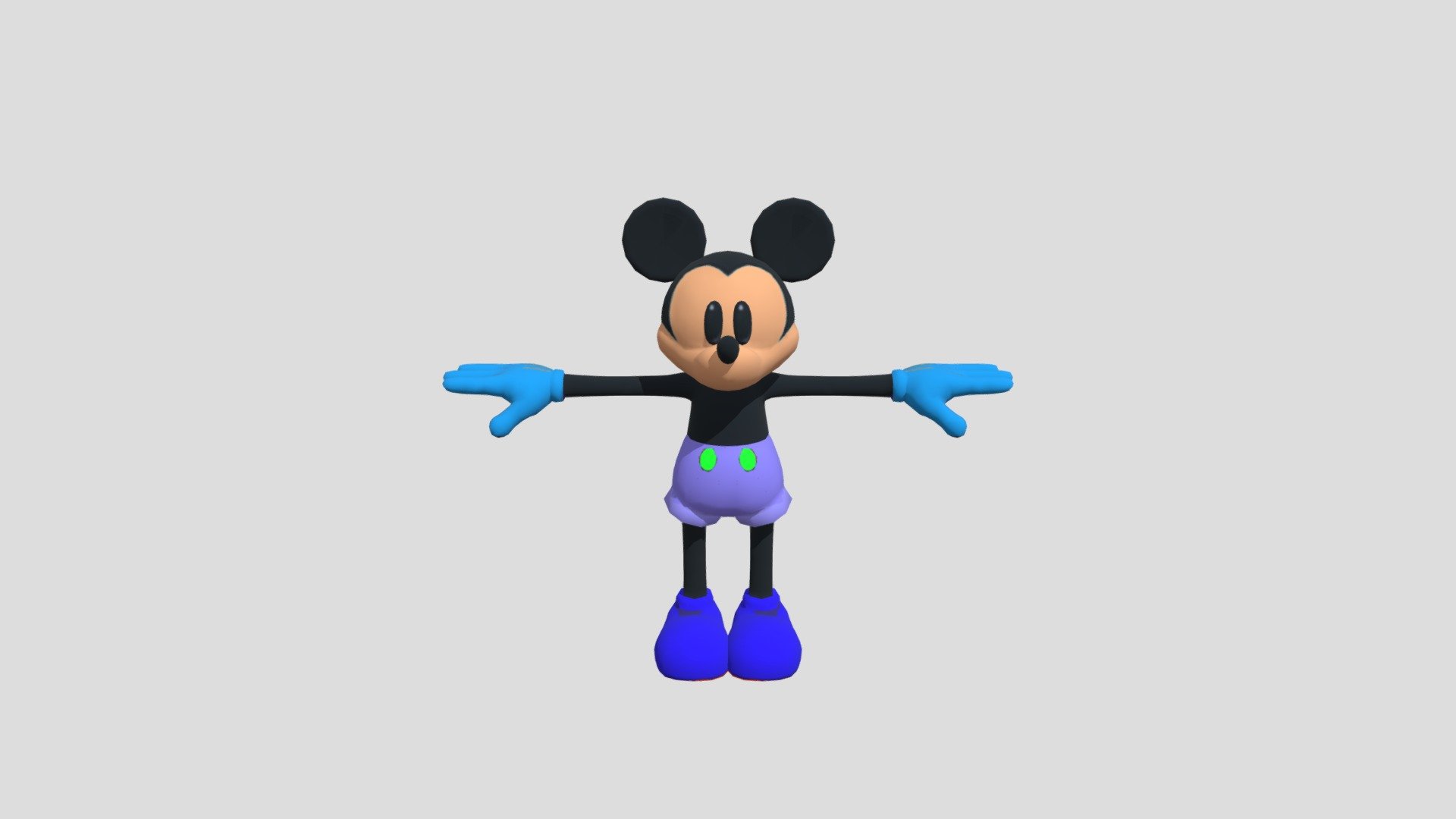 Epic Mickey - Mickey Mouse - 3D model by ajr045289 [a2fe6ba] - Sketchfab