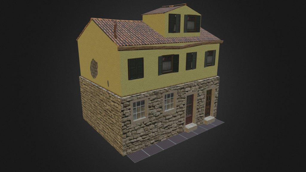 Italian House - 3D model by Ewout Van Gasse (@ewoutvangasse) [a2ff763 ...