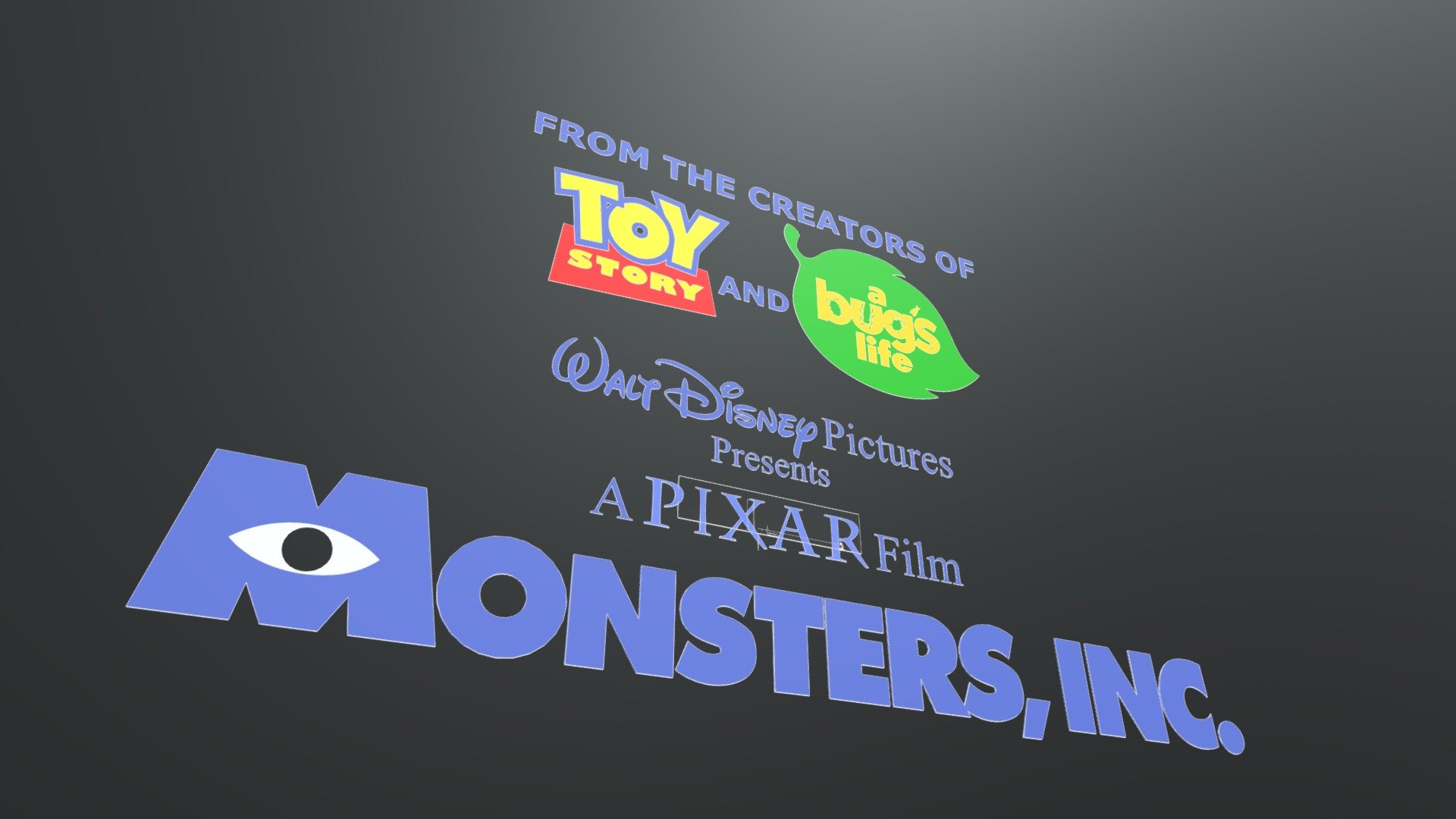 Monsters Inc. (2001) Logo Remake - 3D model by TeletoonFan2012 [a300393 ...