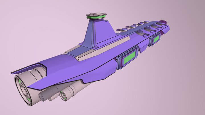 Sci-fi-ship 3D models - Sketchfab