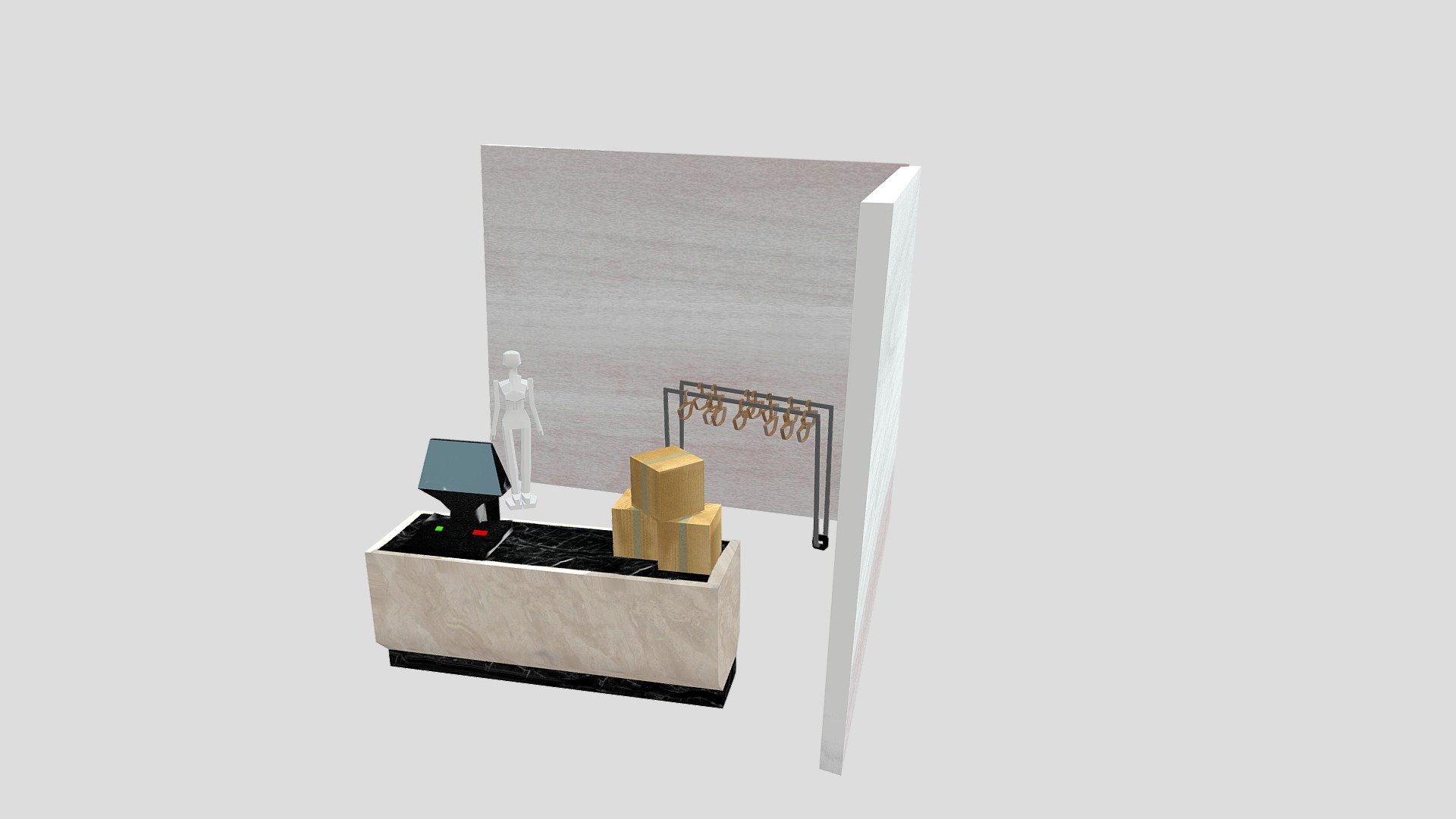 Clothing Store - Download Free 3D model by Aidan Gross (@AidanGross ...