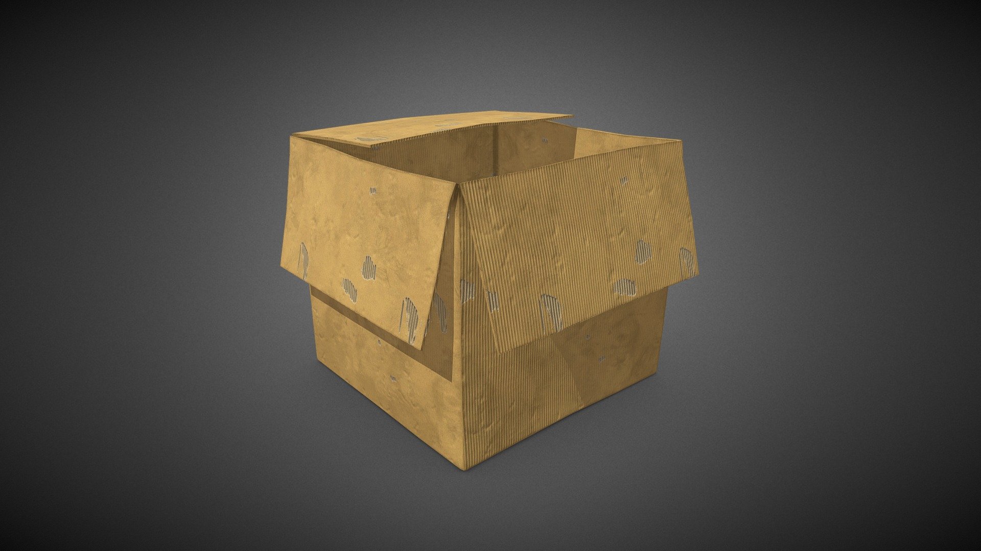 Cardboard Box - Download Free 3D model by SUDIPTO SHAW ...