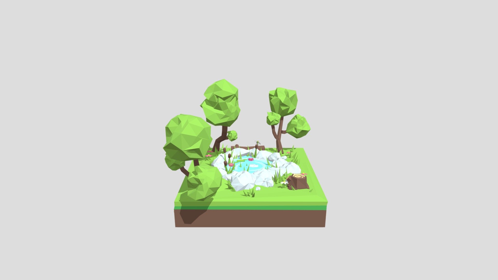 Pond - 3D model by Kiki1312 [a308cbb] - Sketchfab
