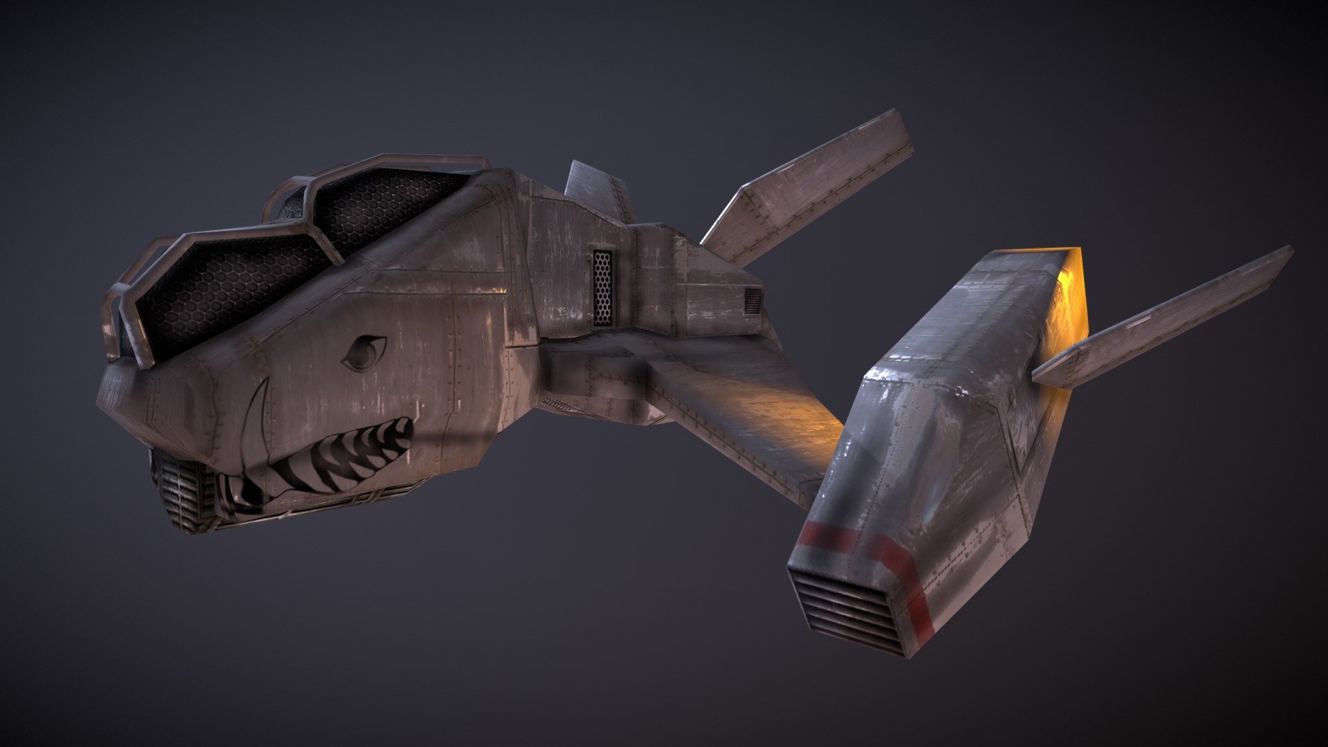 Low Poly Spaceship 2/10 - Download Free 3D model by Duane's Mind ...