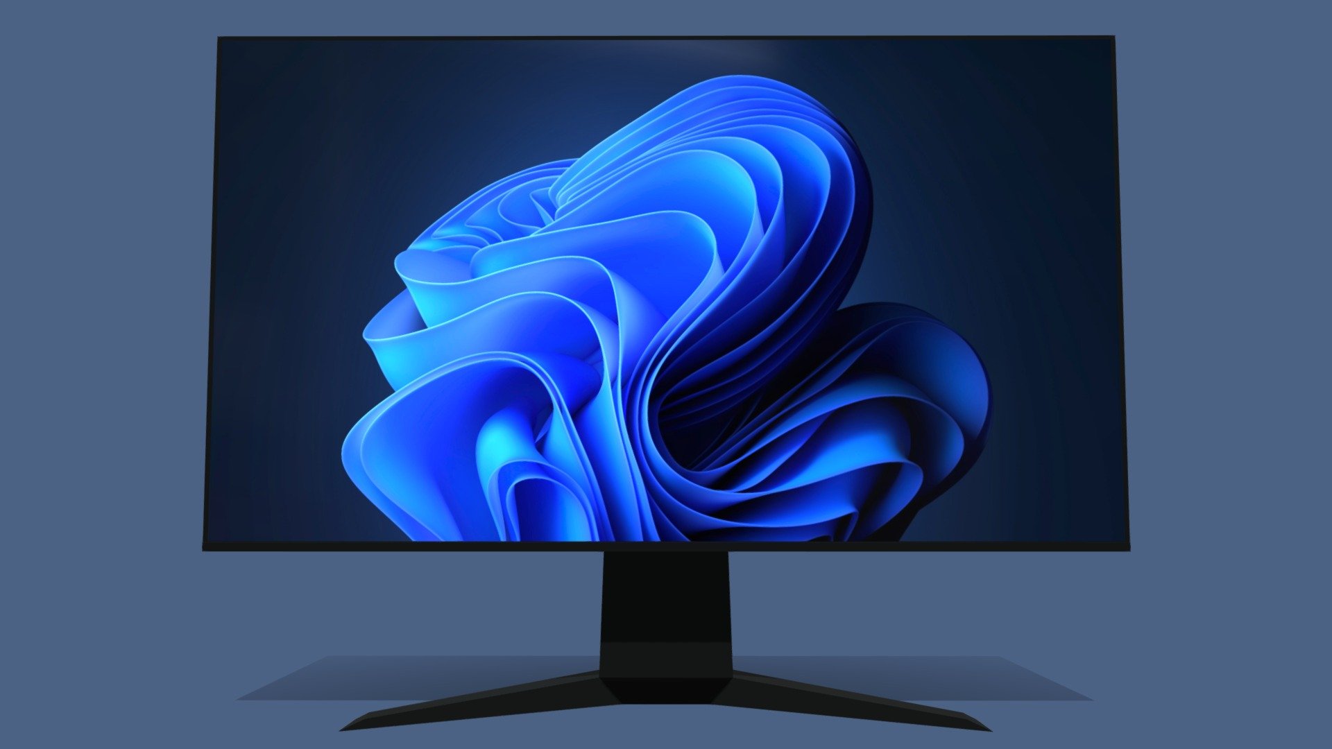 Desktop monitor (low-poly) - Download Free 3D model by LagzDesign ...
