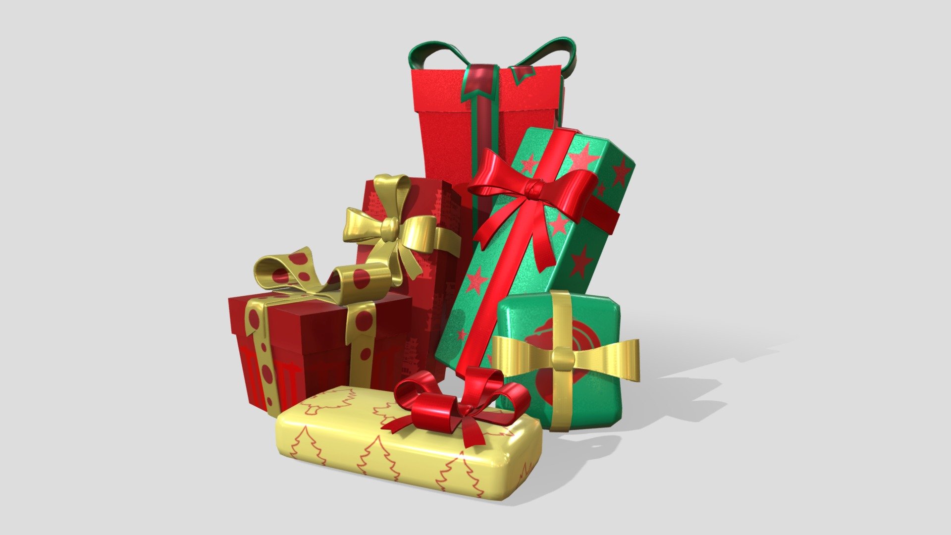 Christmas Presents - 3D model by STB-TC [a30bdd0] - Sketchfab