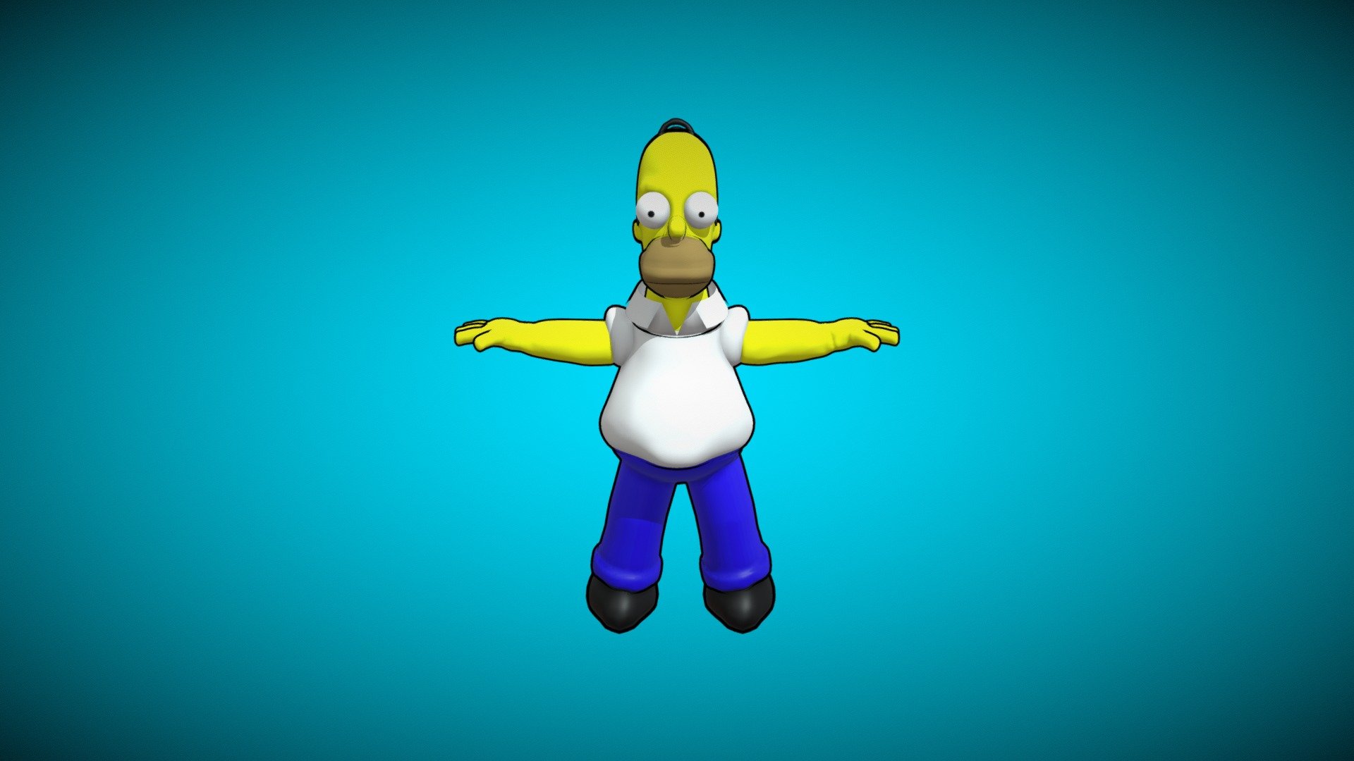 HOMERO SIMPSON OUTLINE - Download Free 3D model by Sapx (@sapxBlend ...