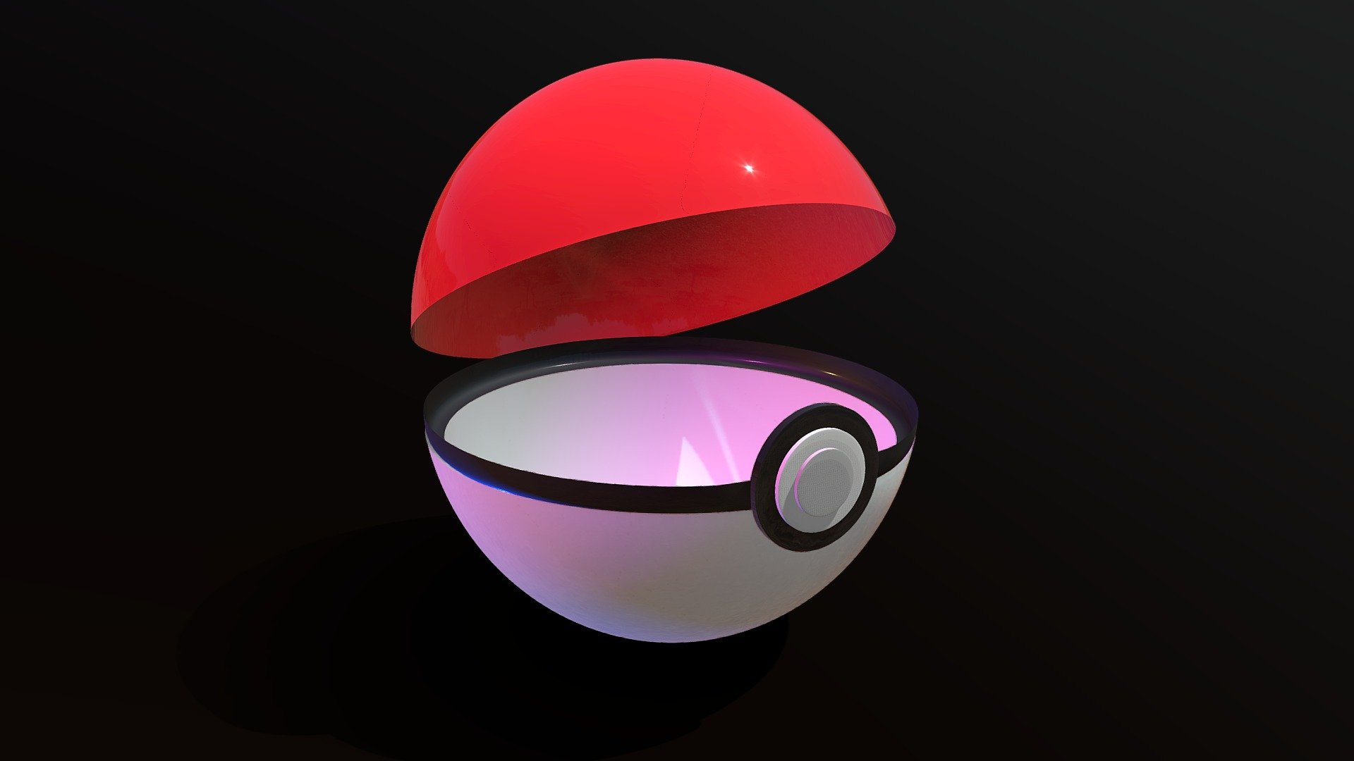 Pokeball Opened 3D - Buy Royalty Free 3D model by Gabriel Diego ...