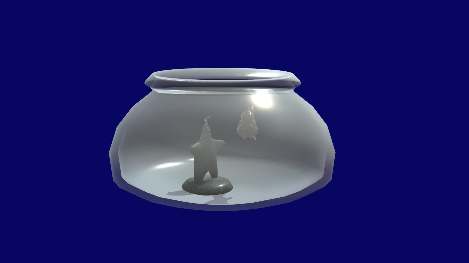 Fishbowl with textures - 3D model by KornyM3mes [a30f245] - Sketchfab
