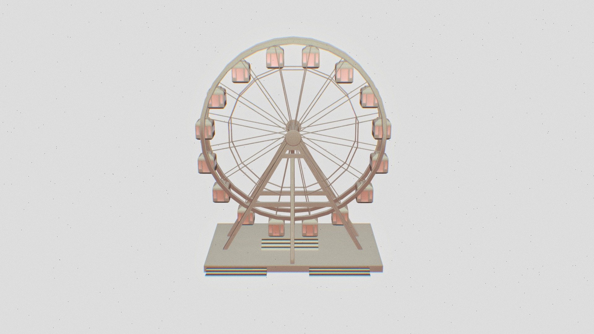 Giant Wheel 3D Model (No Texture) - 3D model by Sachin khirwar ...
