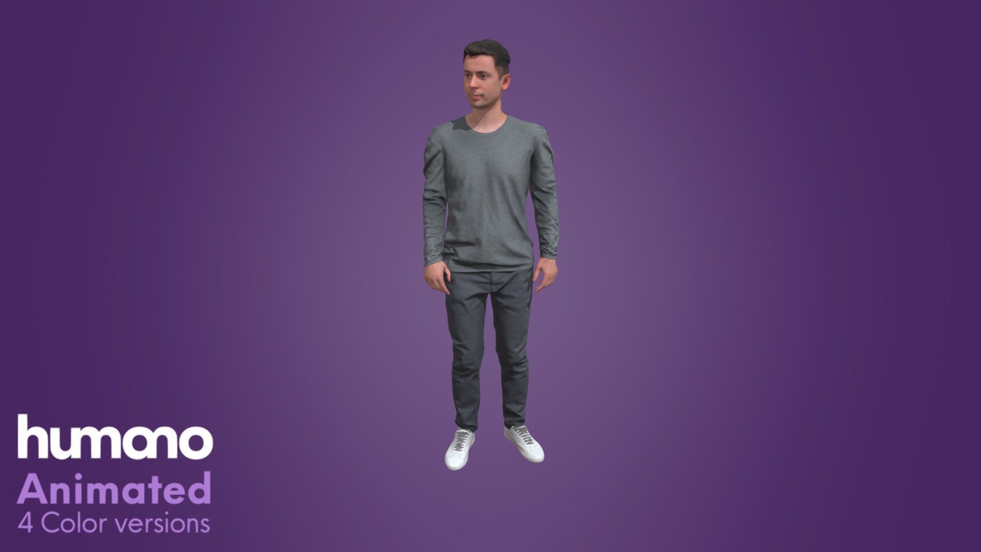 Animated Man Standing talking 5387-ST3 - Buy Royalty Free 3D model by ...