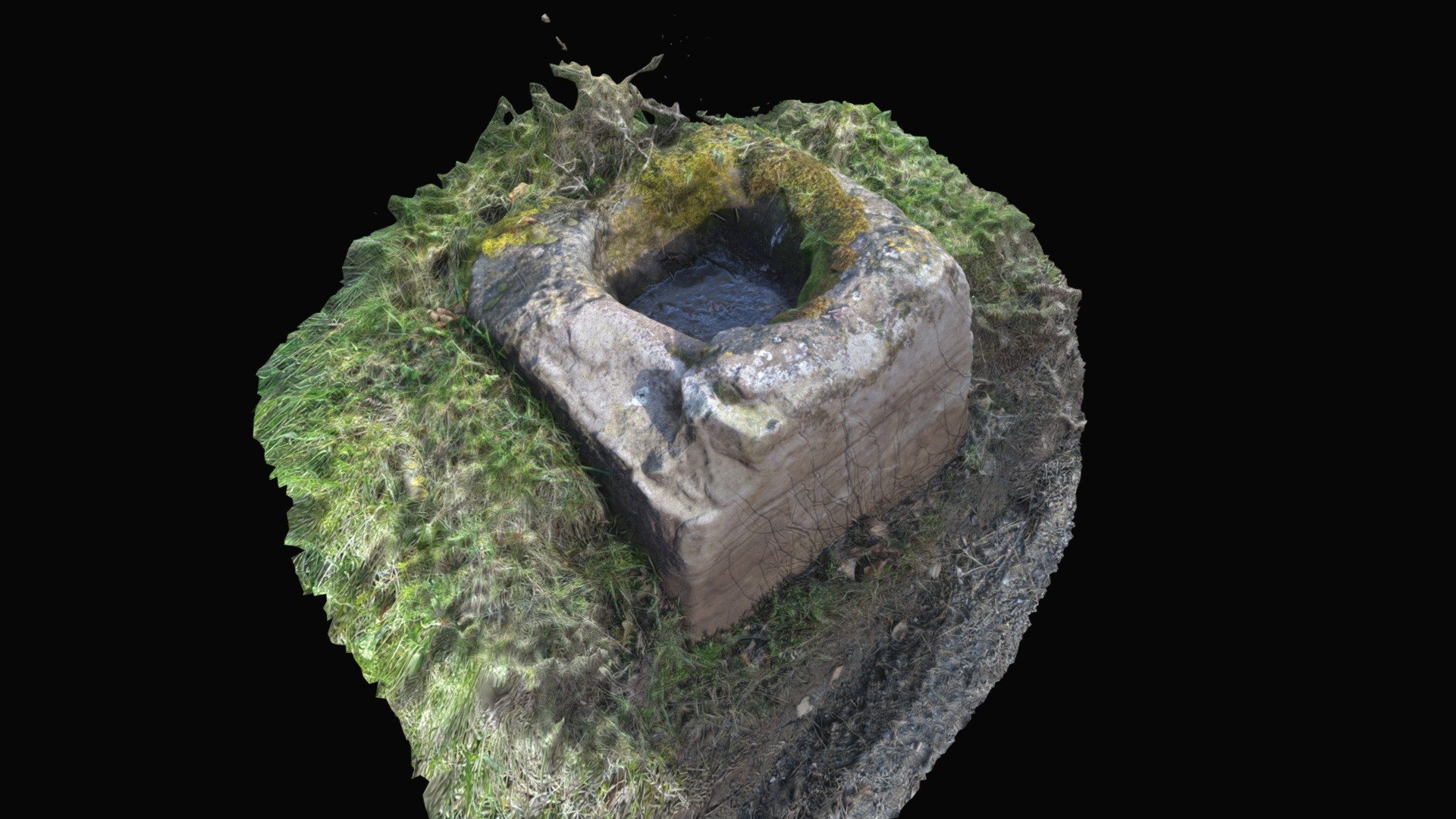 Dryburgh, cross base socket stone - 3D model by Gnomonsland [a3152e8 ...