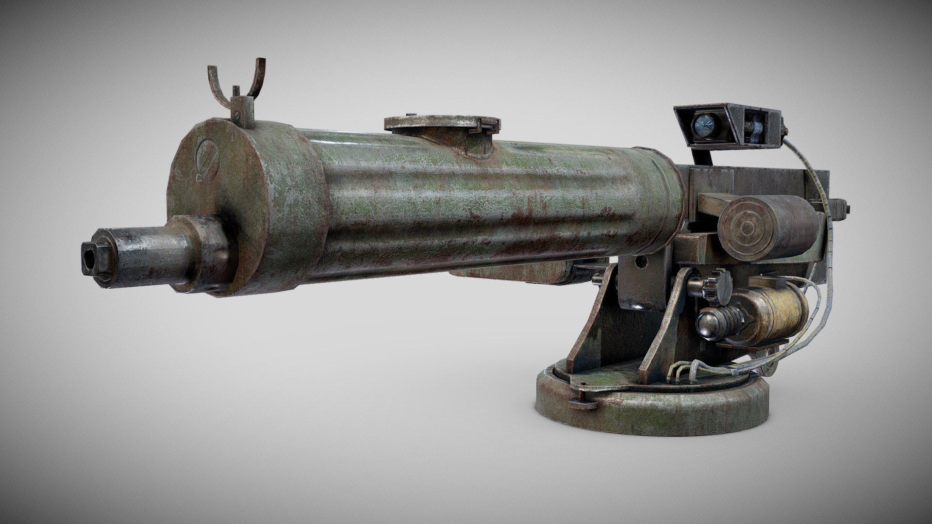 Maxim machinegun weapon turret rf1 da1 - Buy Royalty Free 3D model by ...