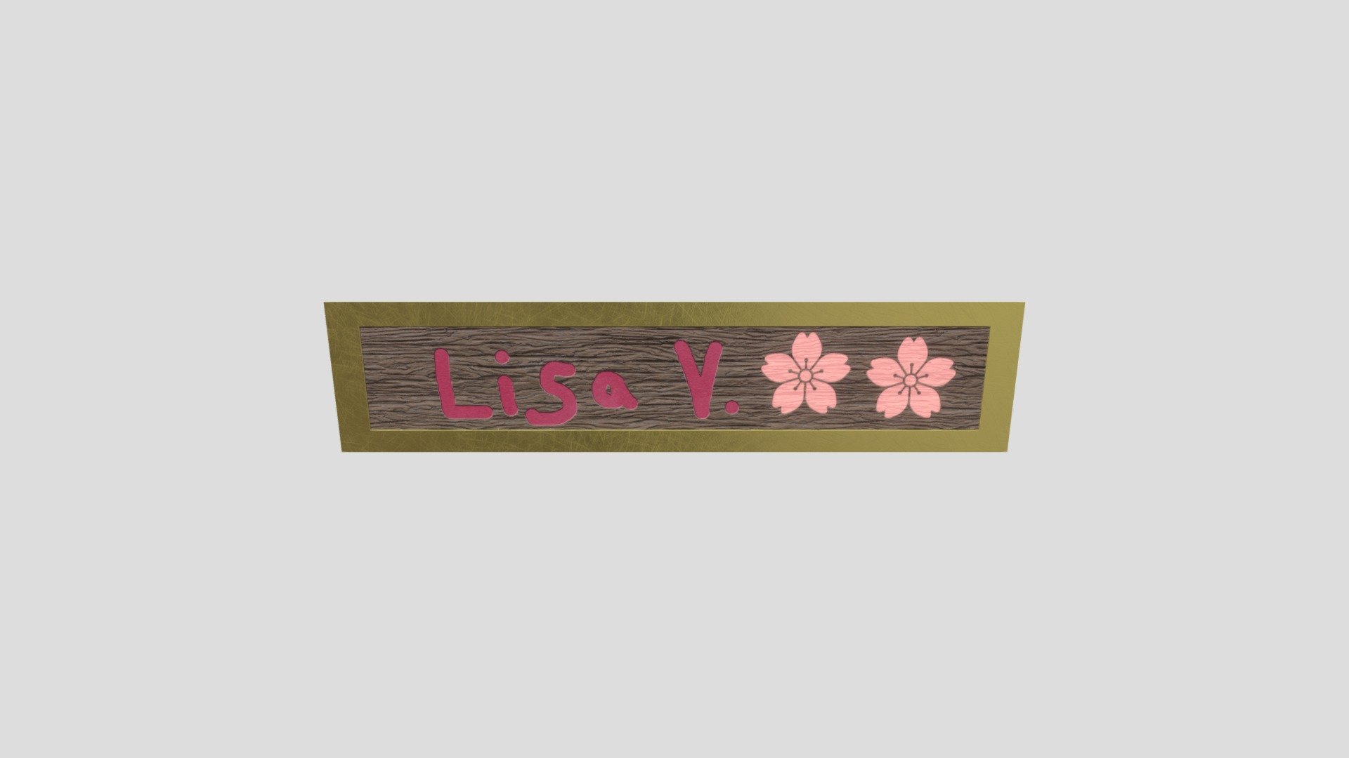 NamePlate - 3D model by lisavivilacqua [a3187ce] - Sketchfab
