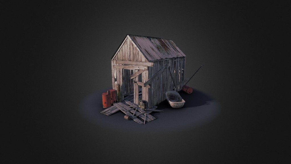 Test shack - 3D model by Eprdox [a318f0a] - Sketchfab