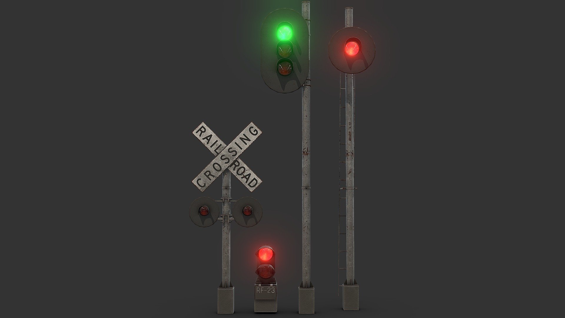 Railway Signals - Buy Royalty Free 3D model by Renafox (@kryik1023 ...