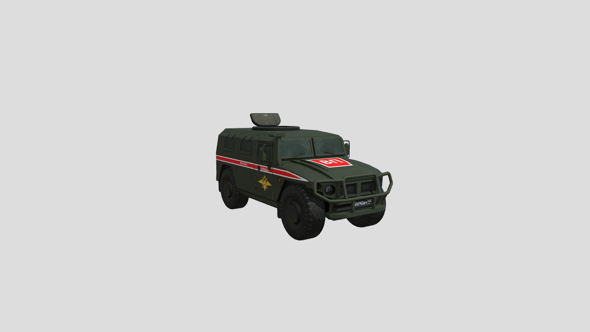 GAZ-233014 Tigr - Military Police - 3D model by Urshin_2003 [a319444 ...