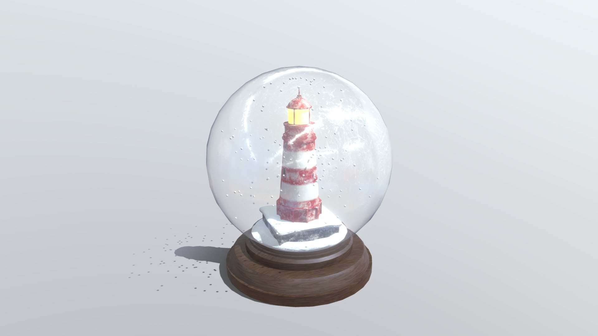 lighthouse glass ball - Download Free 3D model by Kyyy_24 ...
