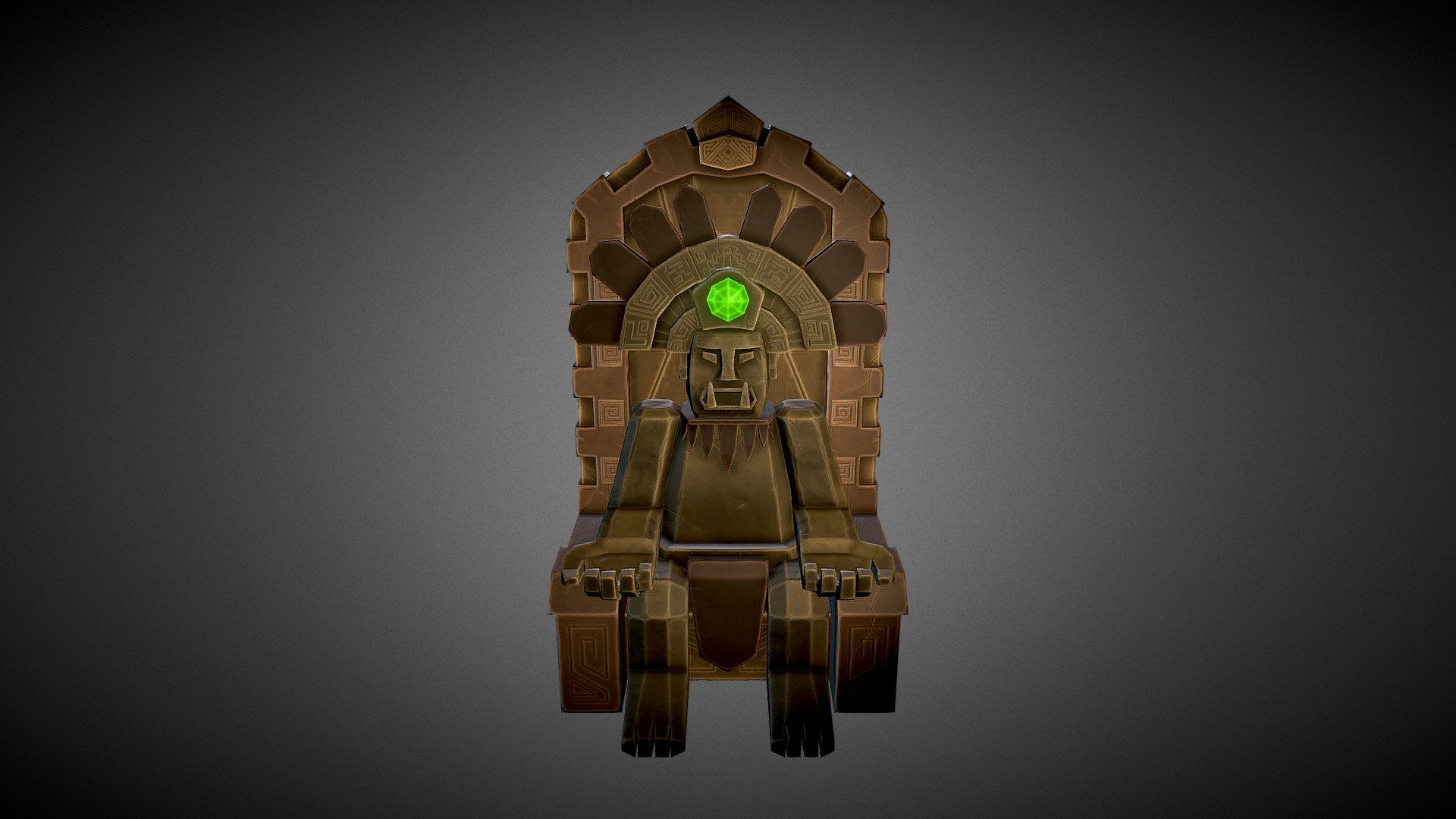 Tezca orc statue - 3D model by John_85 [a31ae24] - Sketchfab