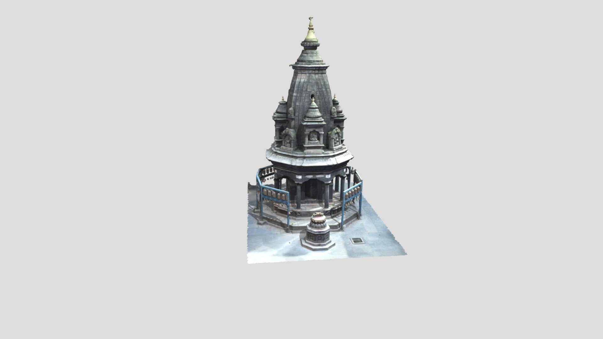 Mahabodhi temple in Chobhar - Download Free 3D model by rbm.1world ...