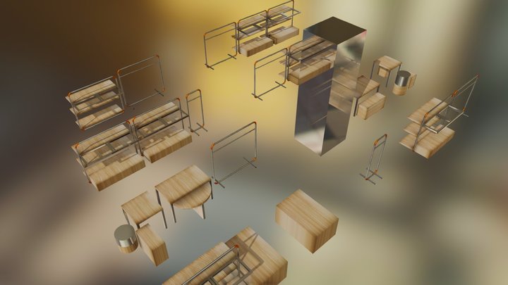 Layout 3D models - Sketchfab