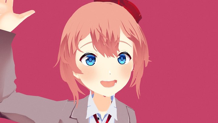 Doki Doki Literature Club 3d Models Sketchfab