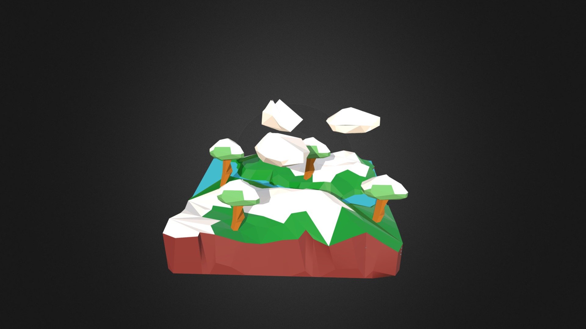 Low poly snowy hill - Download Free 3D model by Cryotizer (@Josh003 ...