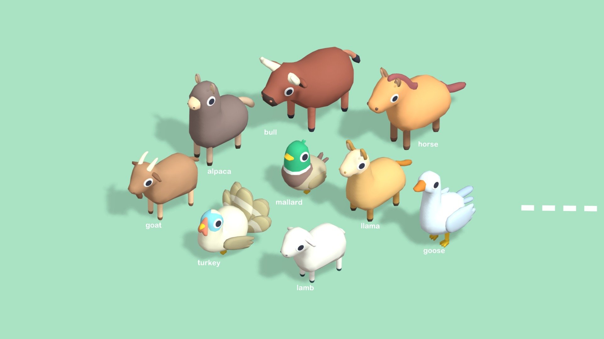Quirky Series - Farm Animals Vol 2 - Buy Royalty Free 3D model by ...