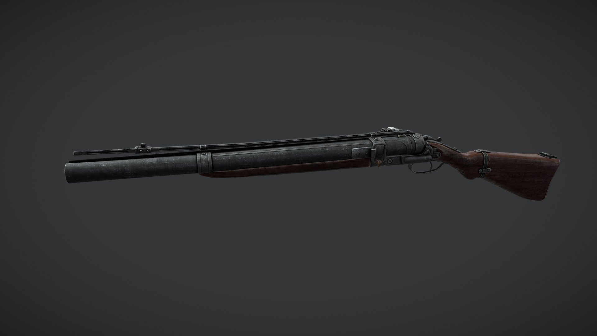 ⭐ Shotgun 1946 - Wolf. Old Blood - Download Free 3D model by Nazar ...