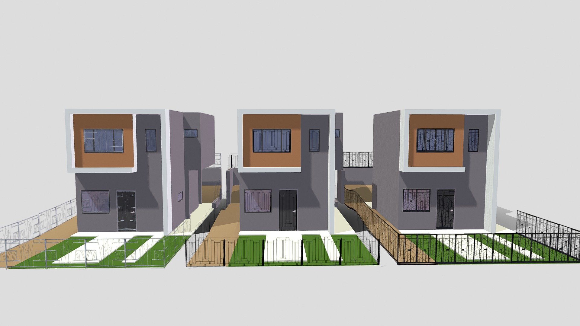 House Fence Samples - 3D model by Sarge The Architect Dude (@Sargitect ...