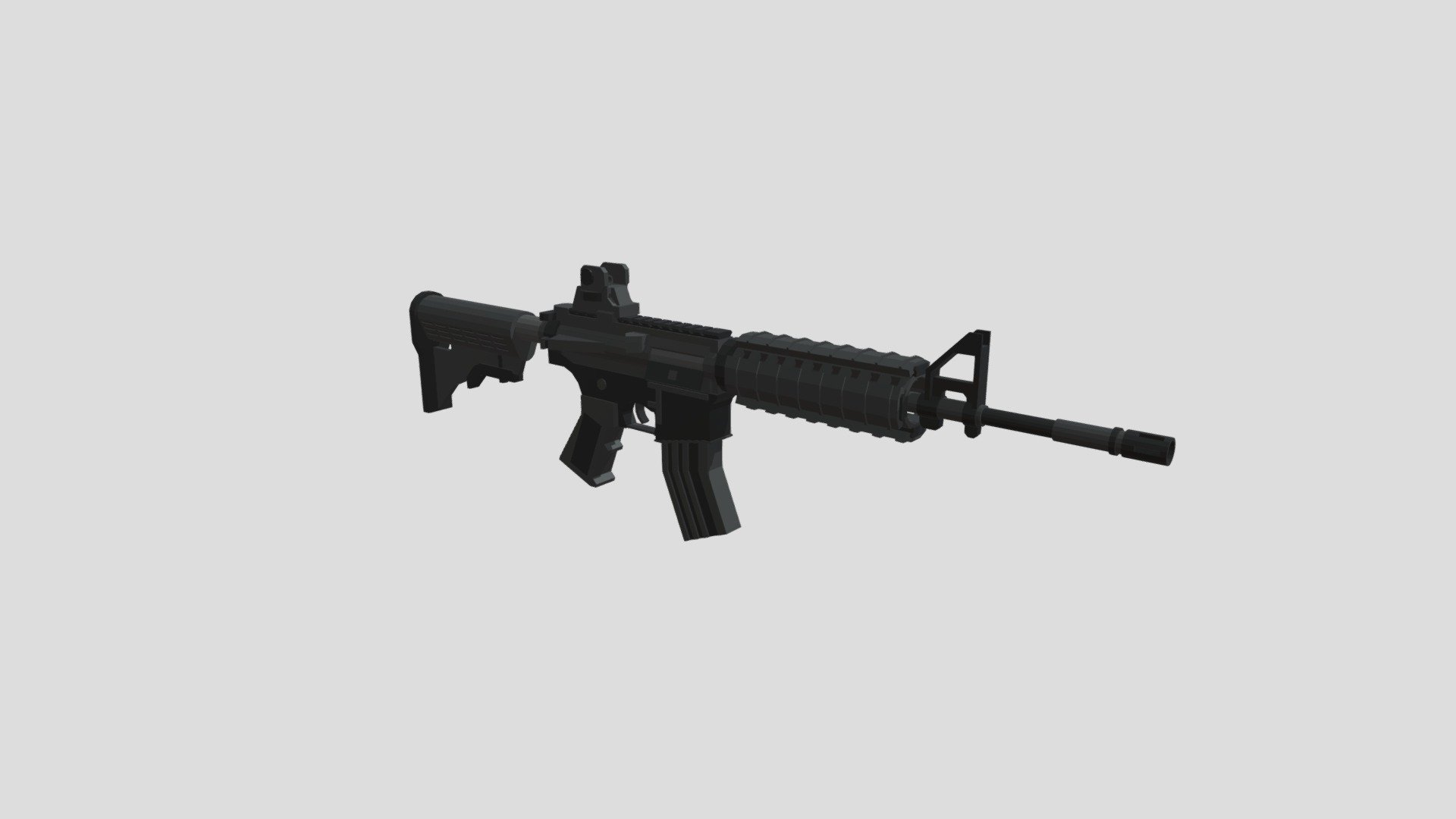 Minecraft M4A1 - 3D model by Emitter101 [a32bb9d] - Sketchfab