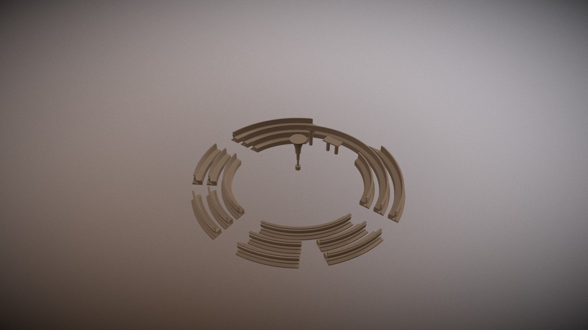 Concept for circular modern church - Download Free 3D model by DPD ...