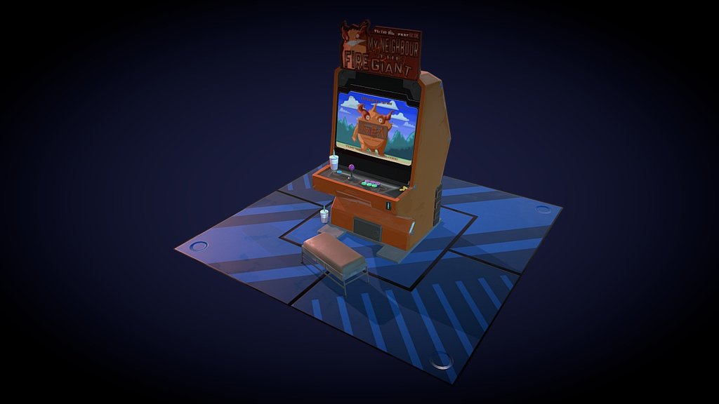 Arcade Machine - 3D model by wincked [a32e28c] - Sketchfab