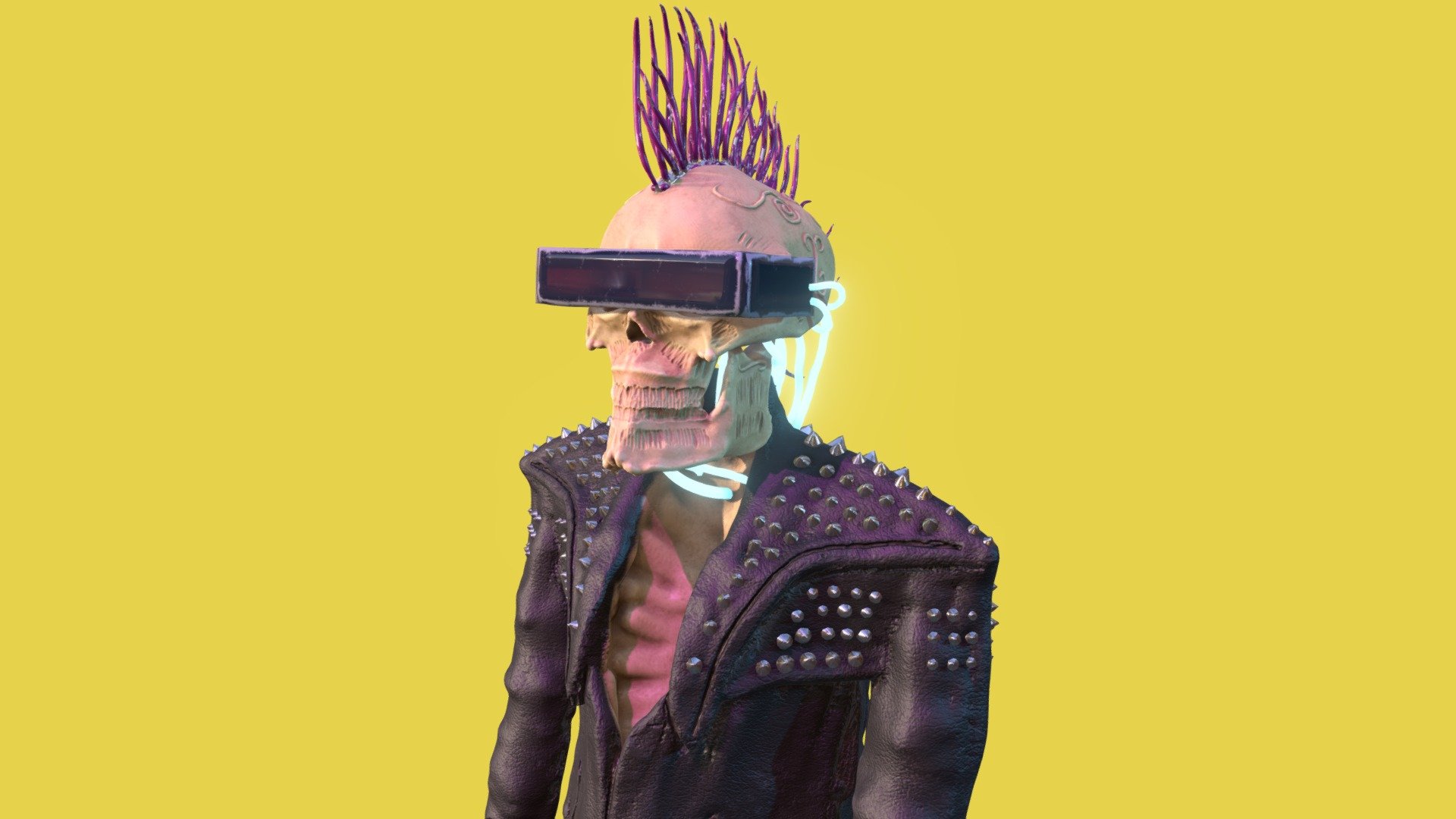 SculptJanuary18 Day 13 - Punk (Cyberpunk) - 3D model by absulit ...