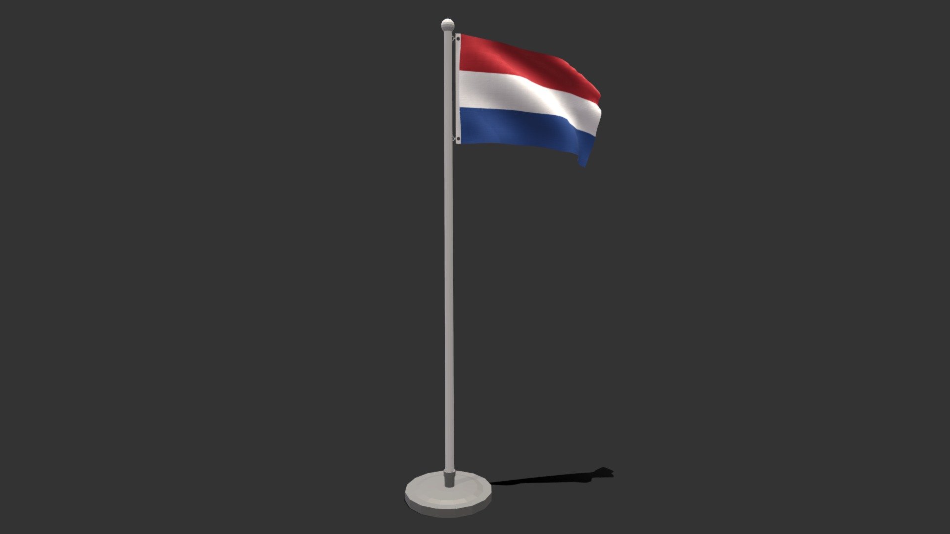 Low Poly Seamless Animated Netherlands Flag - Buy Royalty Free 3D model ...