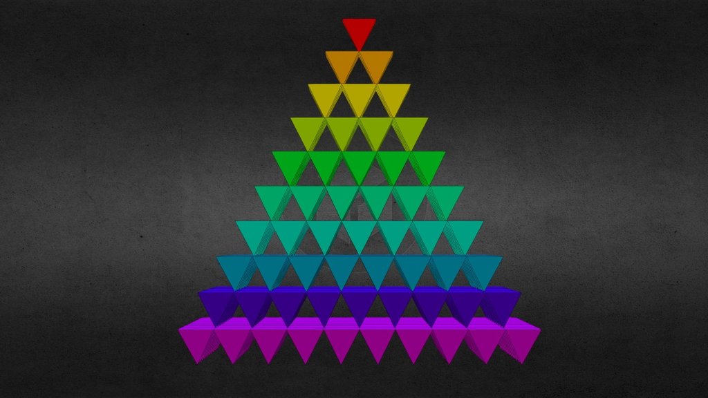 Figurate Number: Square Pyramidal (ctr'd) - 3D model by swami ...