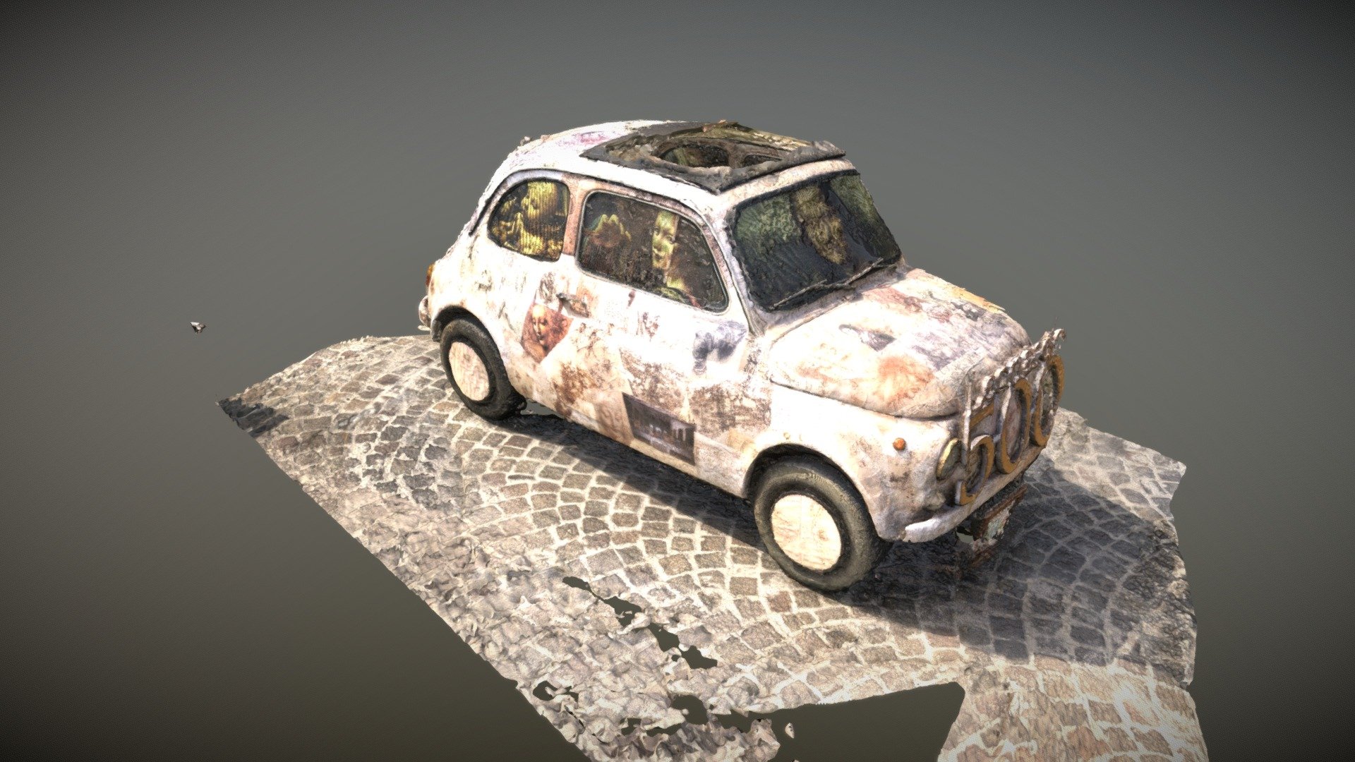 Fiat500 Bartart 2019 - 3D model by marcolopalophotography [a33261b ...
