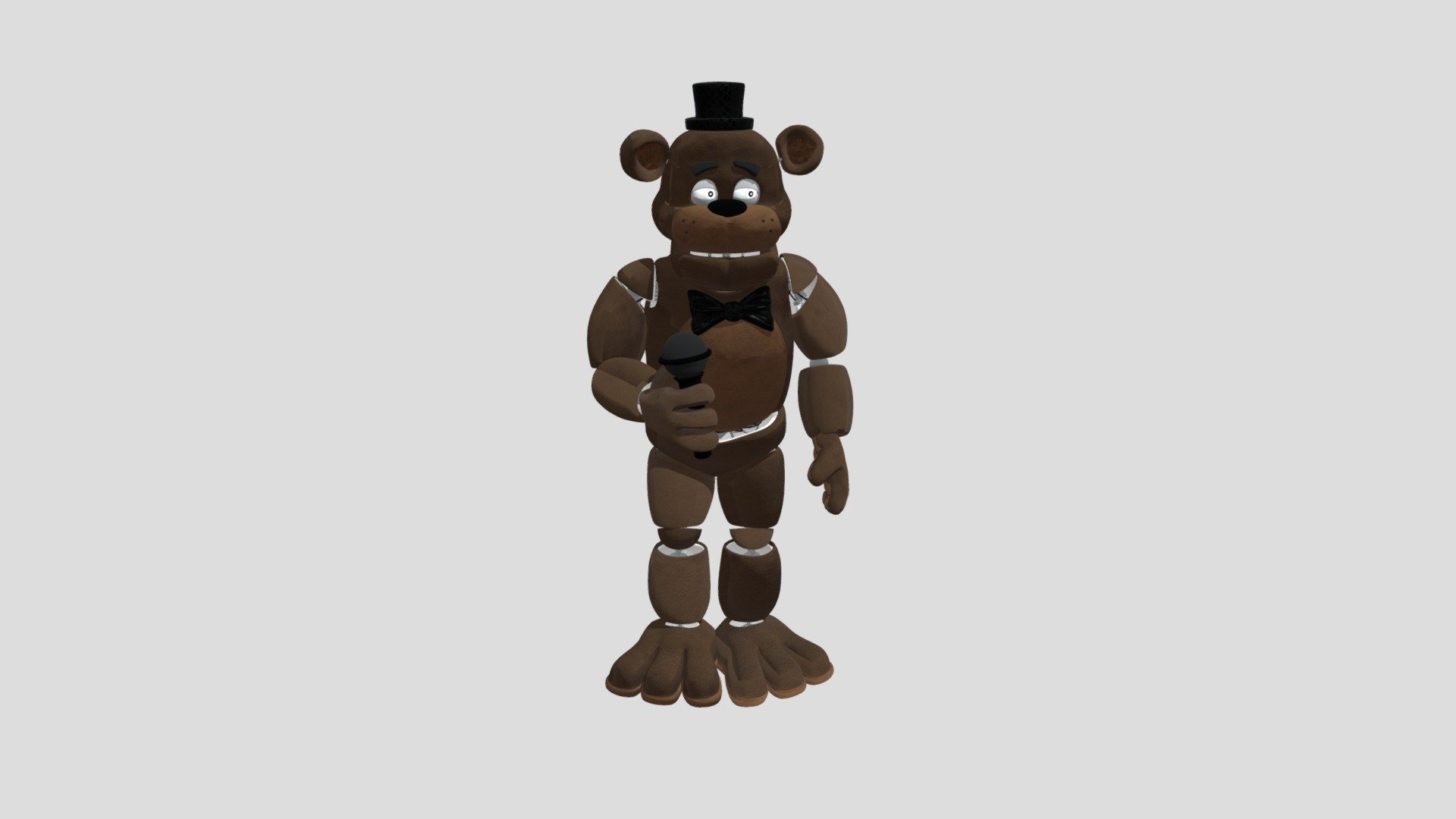 Movie freddy version 4 low poly - Download Free 3D model by Fleegle the ...