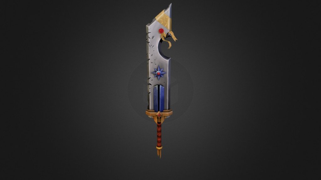 Fantasy style great sword - 3D model by briandemets [a33467f] - Sketchfab