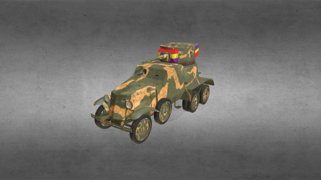 BA-6 Republican - 3D model by mika.am [a33631d] - Sketchfab