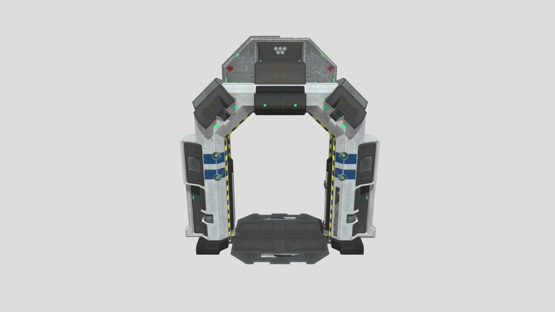 SciFi Doors Closing - 3D model by Tyler Frady (@tnfrady) [a33a975 ...
