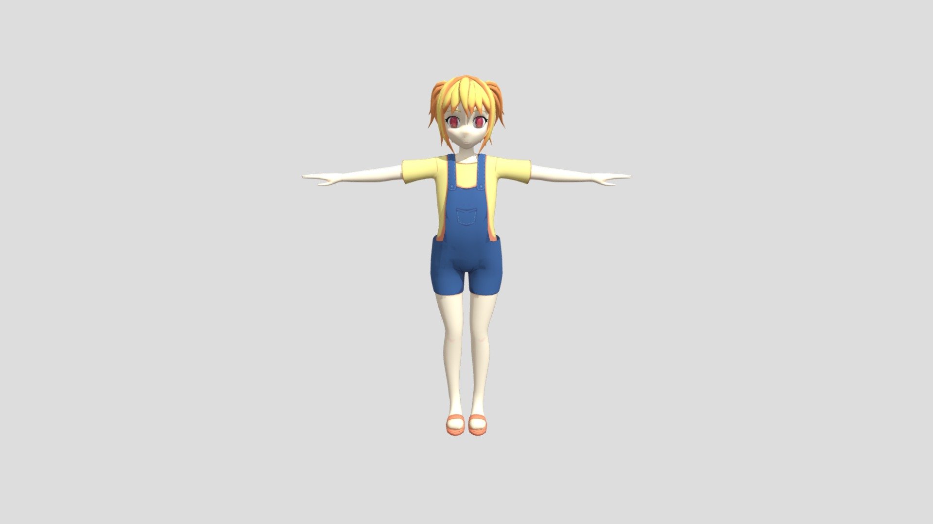 Anime girl - Download Free 3D model by kkxley [a33cacb] - Sketchfab