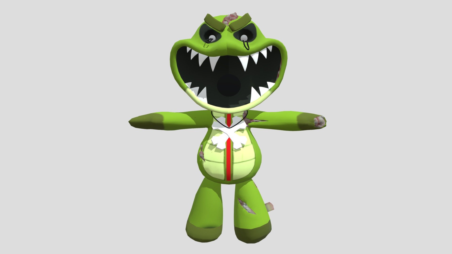 ALLISTER GATOR - Poppy playtime 4 (rigged) - 3D model by kuroikarasun ...