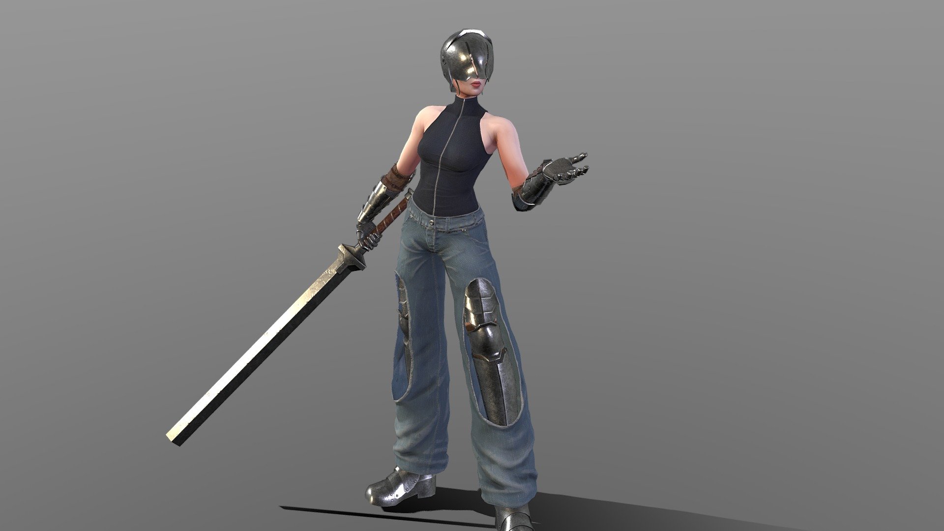 Jeans Knight - 3D model by P736728 (@penpats.hon) [a33db1c] - Sketchfab
