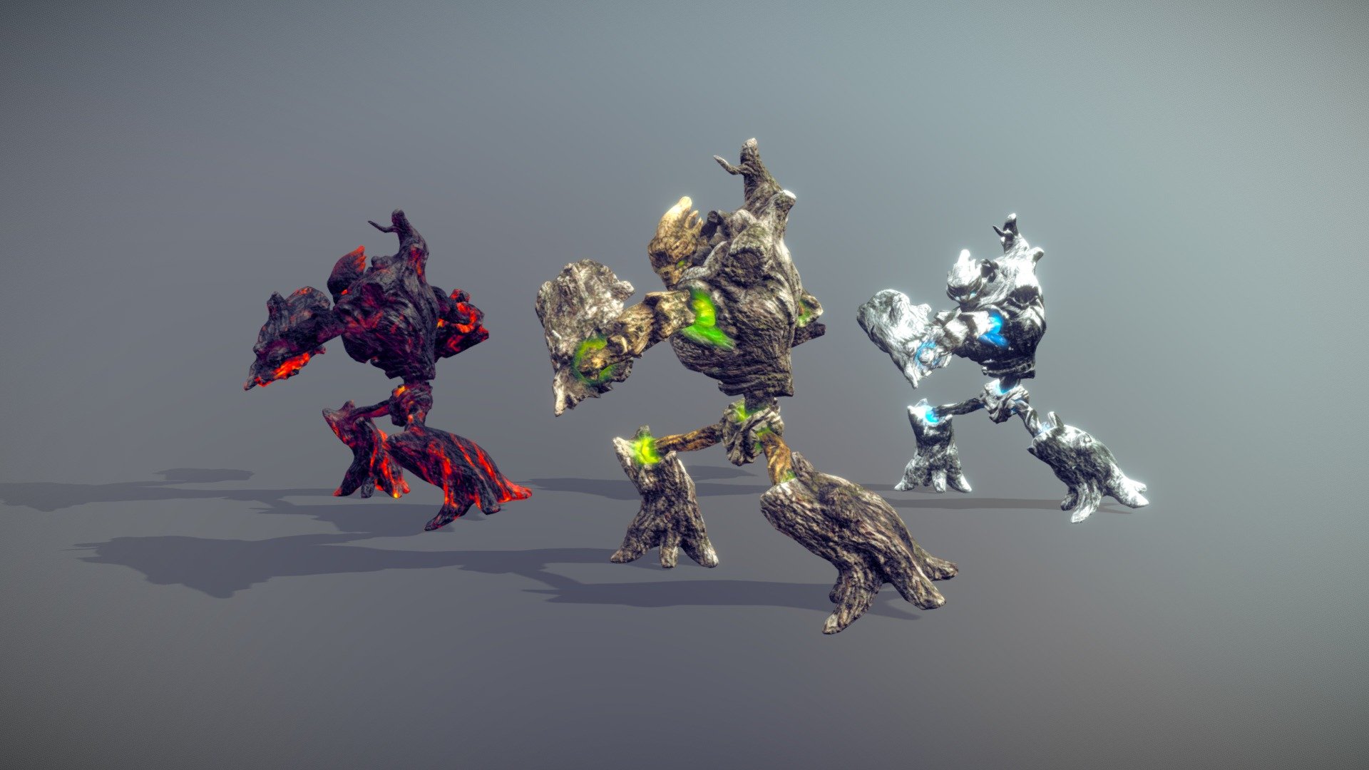 Forest Golems 02 - Buy Royalty Free 3D model by Malbers Animations ...