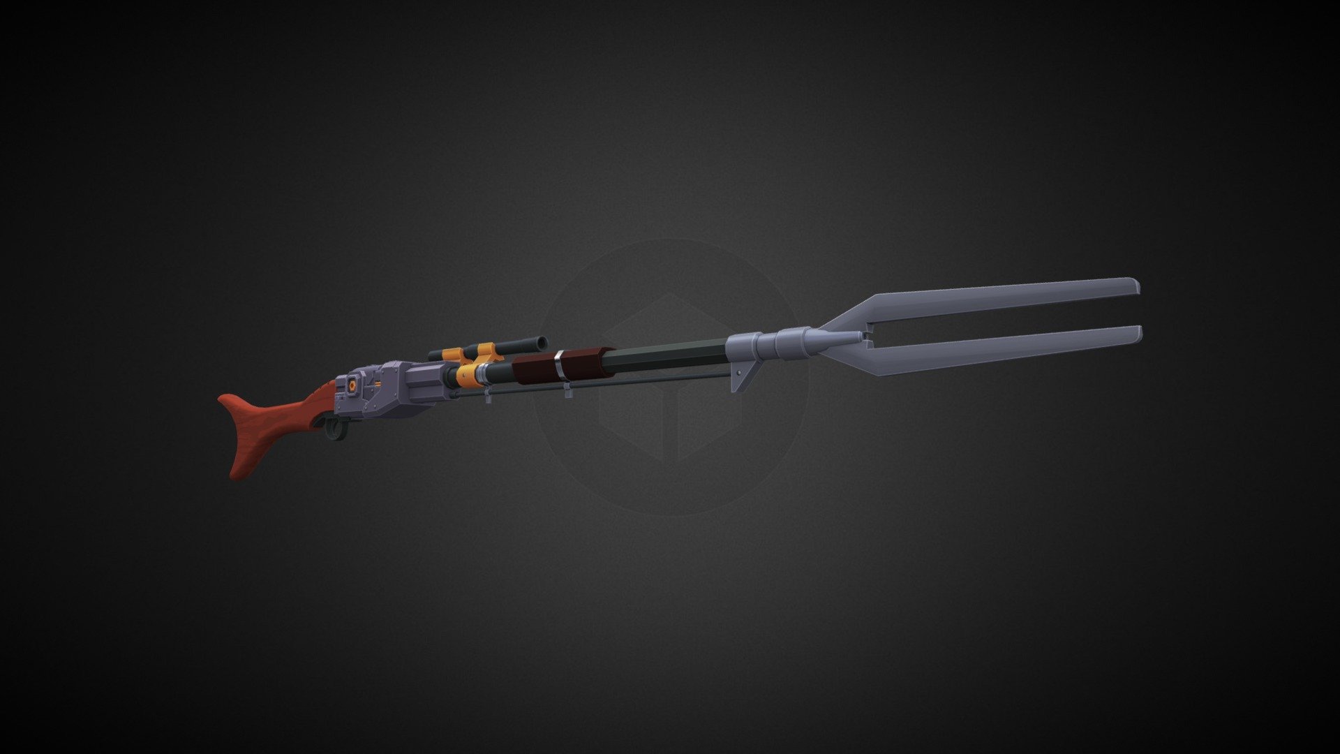 Low-Poly Amban Sniper Rifle - 3D model by artliho (@artlihomail ...