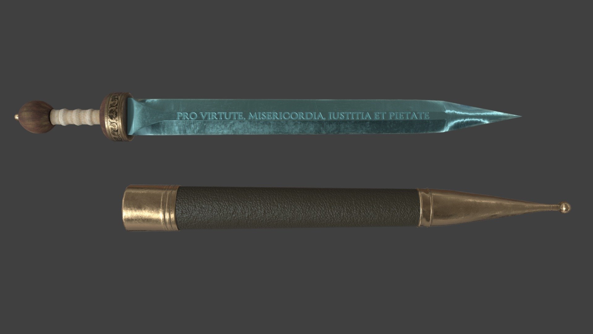 Roman Officer's Sword - Download Free 3D model by Kit Northman ...